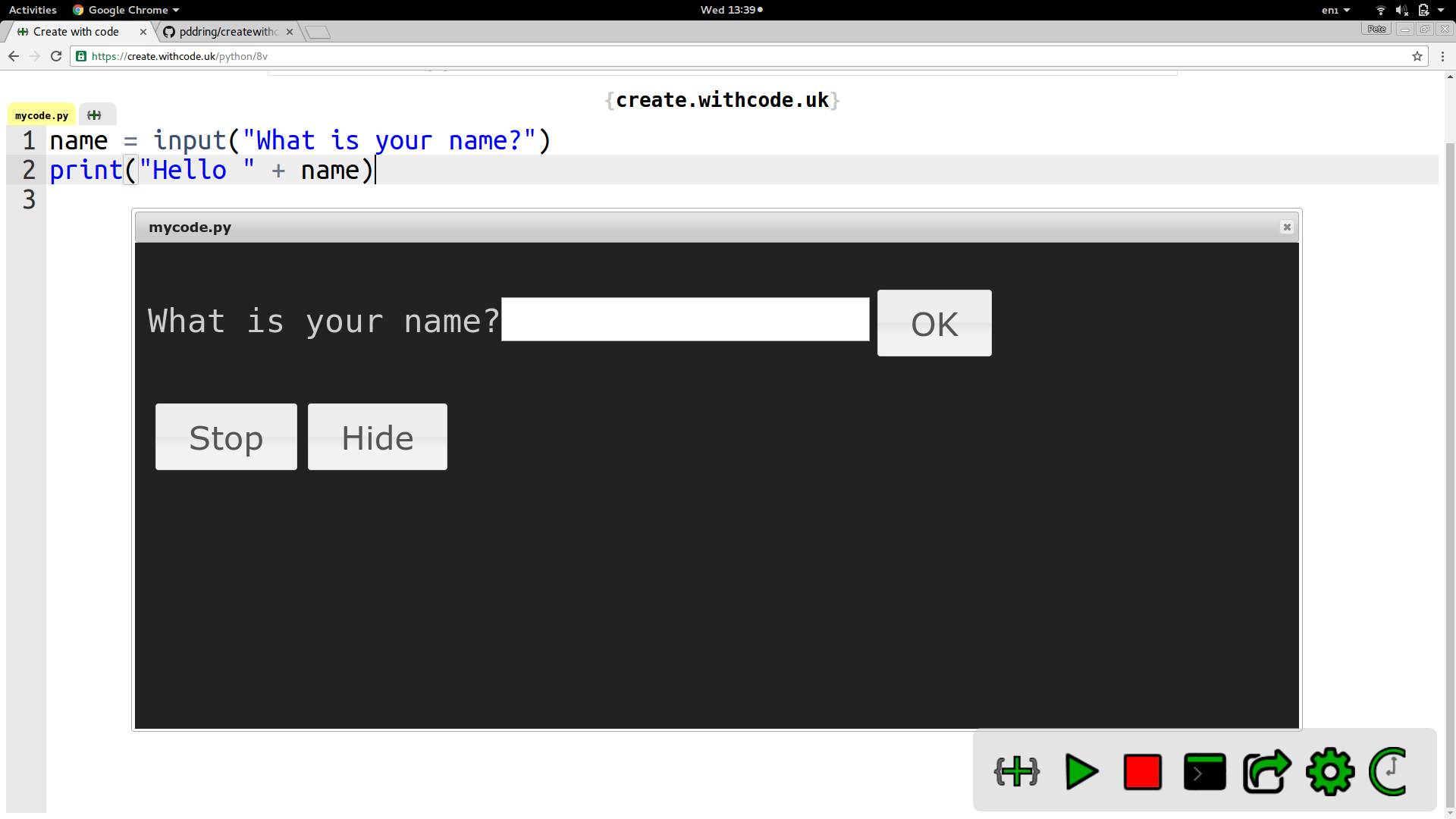 Create.withcode.uk online python editor is now open source!