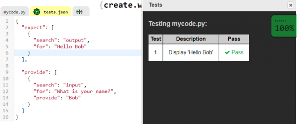 Create your own self-marking python tests | blog.withcode.uk