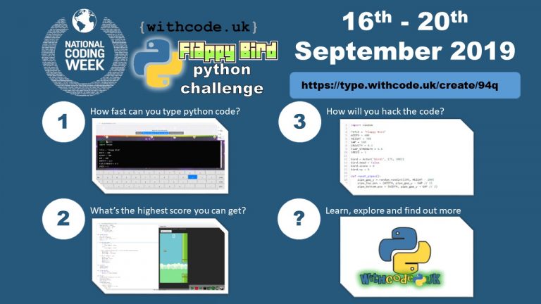 National Coding Week: Flappy Bird Python Challenge